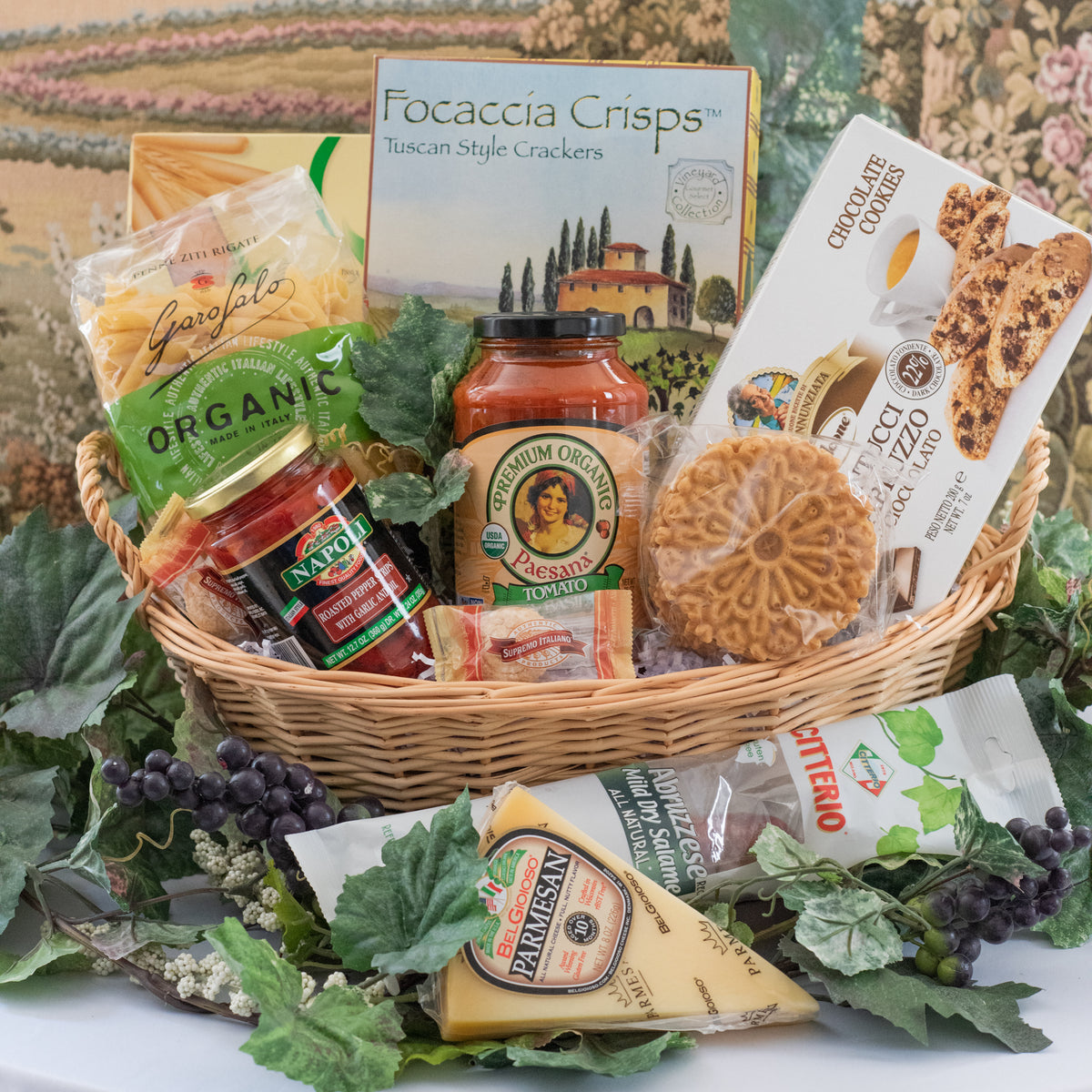 Bella Italia with Parmesan and Dried Sausage – Gift Baskets Galore ...